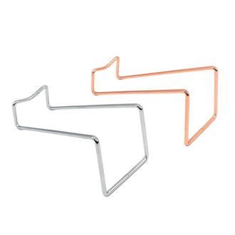 Artibetter TOBBOMEY 2 St&uuml;ck Weinflaschen Pr&auml;sentationsst&auml;nder Aus Eisen Modernes Weinregal F&uuml;r K&uuml;che Und Bar Verschlei&szlig;festes Weinlagerregal in Silber Ros&eacute;gold D