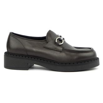Marco Ferretti Brauner Leder Loafer Schuh - - Shoes - Damen - Braun - 36 EU