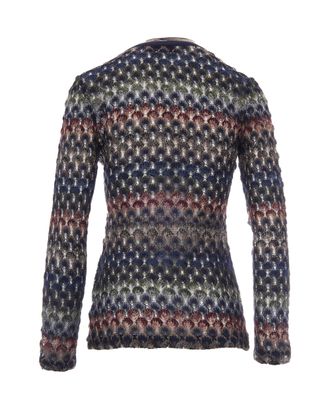 Missoni Womens Knit Top Multi Dark Version Viscose Metal Jumpers Sweater