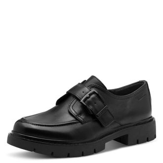 Tamaris Comfort Damen Slipper Rund mit Schnalle, Schwarz (Black Nappa), 38 EU