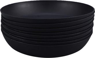 Hemoton Hemoton 20 Stücke Blumentopf Rund Untersetzer Kunststoff Schwarz Pflanztopf Untertassen Blumenuntersetzer Pflanzgefäß Teller Pflanzen Blumen Tablett B