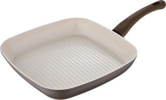 San Ignacio Bratpfanne, 28 x 28 x 4,5 cm, geschmiedetes Aluminium, Induktion, natur