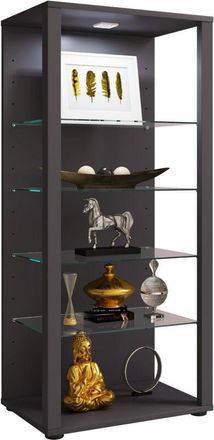 VCM Vitrine en verre en bois Glasol lll H. 115 x B. 52 x T. 35 cm
