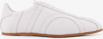 Toteme Canvas low-top sneakers with leather profiles - TOTEME - gender_Woman