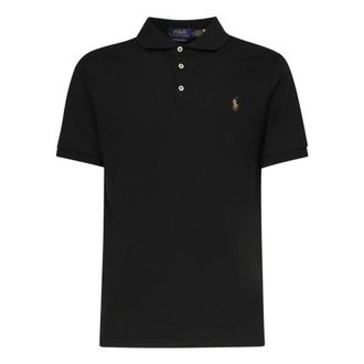 Polo Ralph Lauren Schwarze T-Shirts und Polos mit Logo - - Tops - Herren - Schwarzk - 2XL