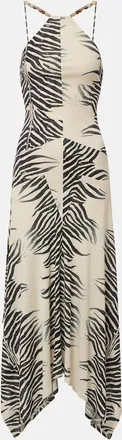 De La Vali Robe Artemis mit Zebra-Print