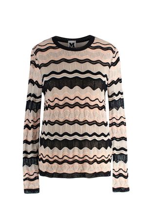 Missoni Pink Zig Zag Lightweight Knit Top Size XS