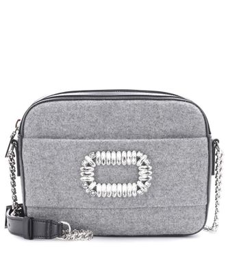 Roger Vivier Grey flannel Photocall Camera Bag
