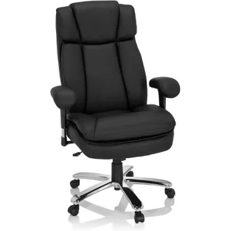 hjh OFFICE [NEUWERTIG] B-Ware Hjh Office Schwerlaststuhl B&uuml;rostuhl Builder Xxl Computerstuhl I Stoff Schwarz