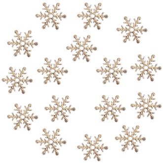 DOITOOL 600 St&uuml;ck Weihnachtskonfetti Schneeflocken aus Hautfreundlichem Material Goldfarbenes Party Konfetti f&uuml;r Weihnachtsdekoration und Fotorequisiten