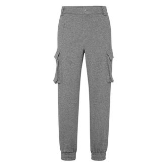 Philipp Plein Cashmere Lange Cargohose - - Trousers - Herren - Grau - XS
