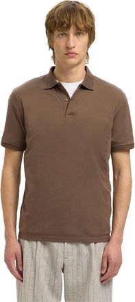Selected Selected Homme Herren Slhfave Button Ss Polo Noos, Morel, Large