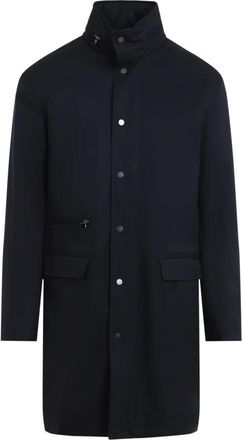 Kiton Homme, Manteaux, Bleu, Taille: L Coat