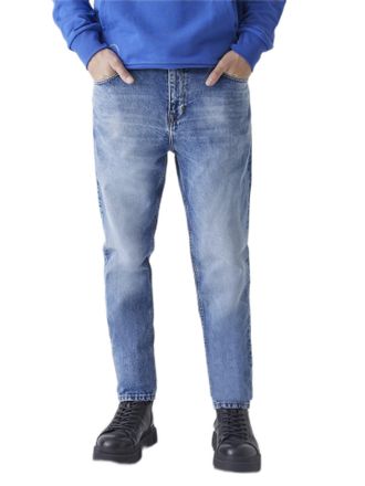 LTB Jeans Jeans Herren Jeans Alessio - Jeans Herren Regul&auml;r aus Baumwollmischung Tapered Denim Light mit Rei&szlig;verschluss Mittlere Taille - Blau
