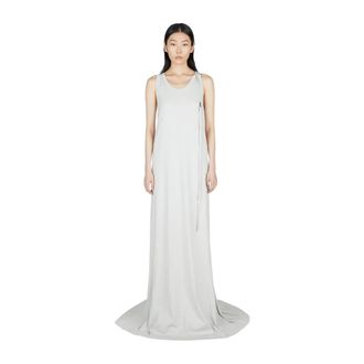 Ann Demeulemeester Femme, Robes, Gris, Taille: 40 FR Robe longue évasée