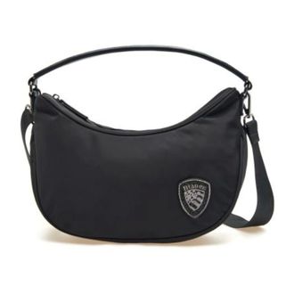 Blauer Femme, Sacs, Noir, Taille: ONE Size Sac à bandoulière noir avec logo et strass