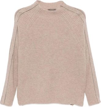 N.Peal pull à col cheminée - Tons neutres