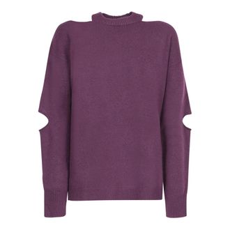 Federica Tosi Kaschmir-Mischpullover. - - Knitwear - Damen - Lila - M