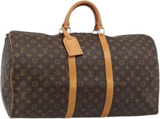 Louis Vuitton unisex, Pre-owned, Brun, Taille: ONE Size Sac de voyage en cuir Pre-owned