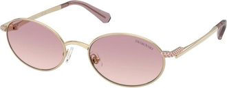Swarovski Femme, Accessoires, Jaune, Taille: 53 MM Sk7033 Lunettes de soleil ovales