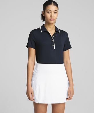 Puma CLOUDSPUN Bridges Kurz&auml;rmeliges Golf-Polo Damen, Kleidung, Blau, XXL