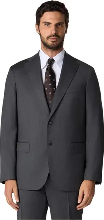 Brooks Brothers Homme, Costumes, Gris, Taille: 3XL Blazer classique en laine vierge