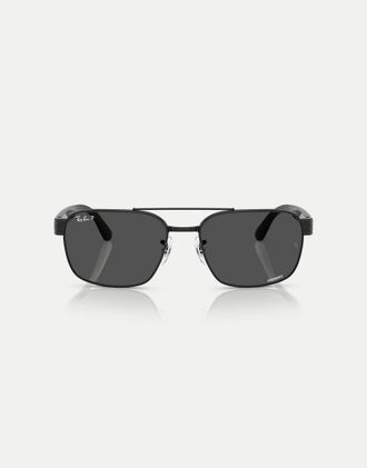 Ray-Ban Rb3751 - Lunettes de soleil &agrave; verres carr&eacute;s polaris&eacute;s gris - Noir