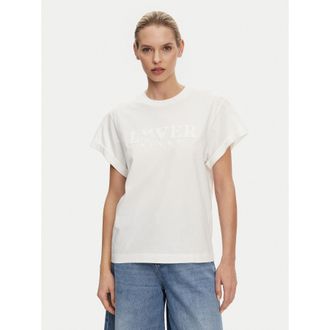 Pinko T-Shirt Torcetti 104605 A2D1 Wei&szlig; Regular Fit