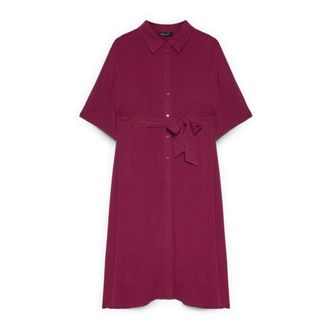 Fiorella Rubino Femme, Robes, Rouge, Taille: 48 FR Robe chemisier Power en viscose