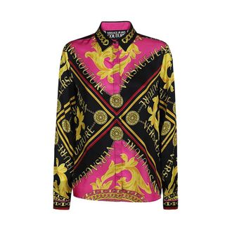 Versace Jeans Couture Viskosehemd mit Logoaufdruck - - Blouses & Shirts - Damen - Mehrfarbig - XS
