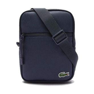 Lacoste Kinder Canvas Schultertasche mit Rei&szlig;verschluss - - Bags - Herren - Blau - ONE SIZE