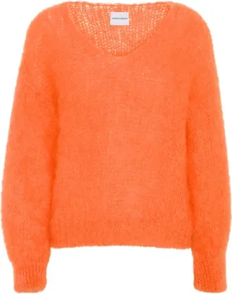 Americandreams Americandreams, Femme, Pulls, Orange, Taille: 38 FR Milana LS Mohair Knit