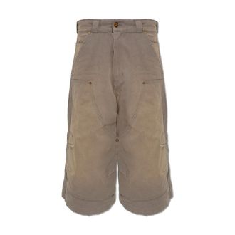 Willy Chavarria Stockton Double Knee Short - Homme - Shorts - Gris - Taille: W32