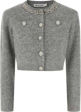 Self Portrait Damen, Strickwaren, Grau, MGr&ouml;&szlig;e