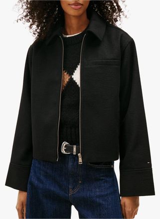 Tommy Hilfiger Veste courte en laine m&eacute;lang&eacute;e