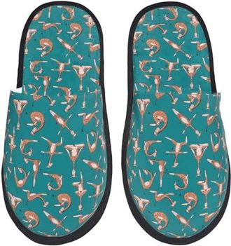Generic Pantoufles Girafes pratiquant diff&eacute;rentes postures de yoga (Impression) &eacute;l&eacute;gant Chaussons pour Homme Confortable Classiques Pantoufles Maison Ext&eacute;rieu
