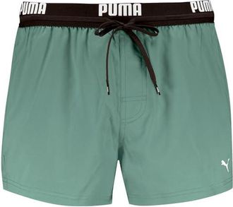 Puma Short de Bain avec Logo pour Homme, Vert foncé, XXL