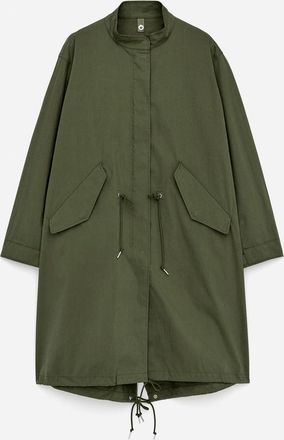 Arket Ungefütterter Fishtail-Parka -Grün