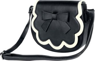Banned Retro Rocco Femme Sac &agrave; main noir/blanc 100% Polyur&eacute;thane
