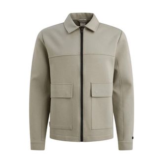 Cast Iron Zip Jacket Interlock - - Jackets - Herren - Beige - 2XL