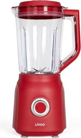 Livoo Blender 1,5L DOP242N - 600W, 22 000 tours/min, 2 vitesses, Rouge Chili