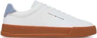 Tommy Hilfiger Sneakers Th Court Lth Detail Ess FM0FM05367 Weiß
