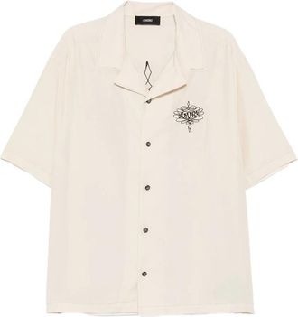 Amiri Logo-print Camp-collar Shirt