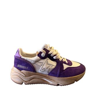 Golden Goose Viola Wildleder Nylon Sneakers mit Sternenmuster - - Shoes - Herren - Mehrfarbig - 41 EU