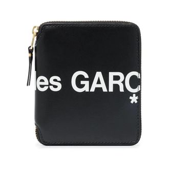 Comme Des Gar&ccedil;ons Huge Logo Wallet - - Accessories - Damen - Schwarzk - ONE SIZE