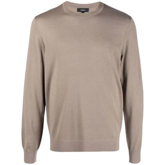 Theory Round-Neck Strickwaren - - Knitwear - Herren - Beige - M