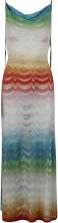 Missoni Femme, Robes, Multicolore, Taille: 34 FR Longue robe de plage &agrave; dos nu