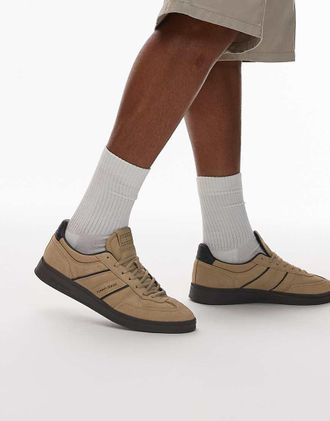 Tommy Jeans Greenwich - Baskets - Fauve-Vert