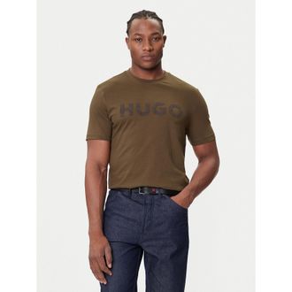 HUGO BOSS T-Shirt Dulivio 50542737 Khakifarben Regular Fit