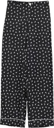 Moschino Femme, Pantalons, Noir, Taille: 36 FR Wide Pantalons